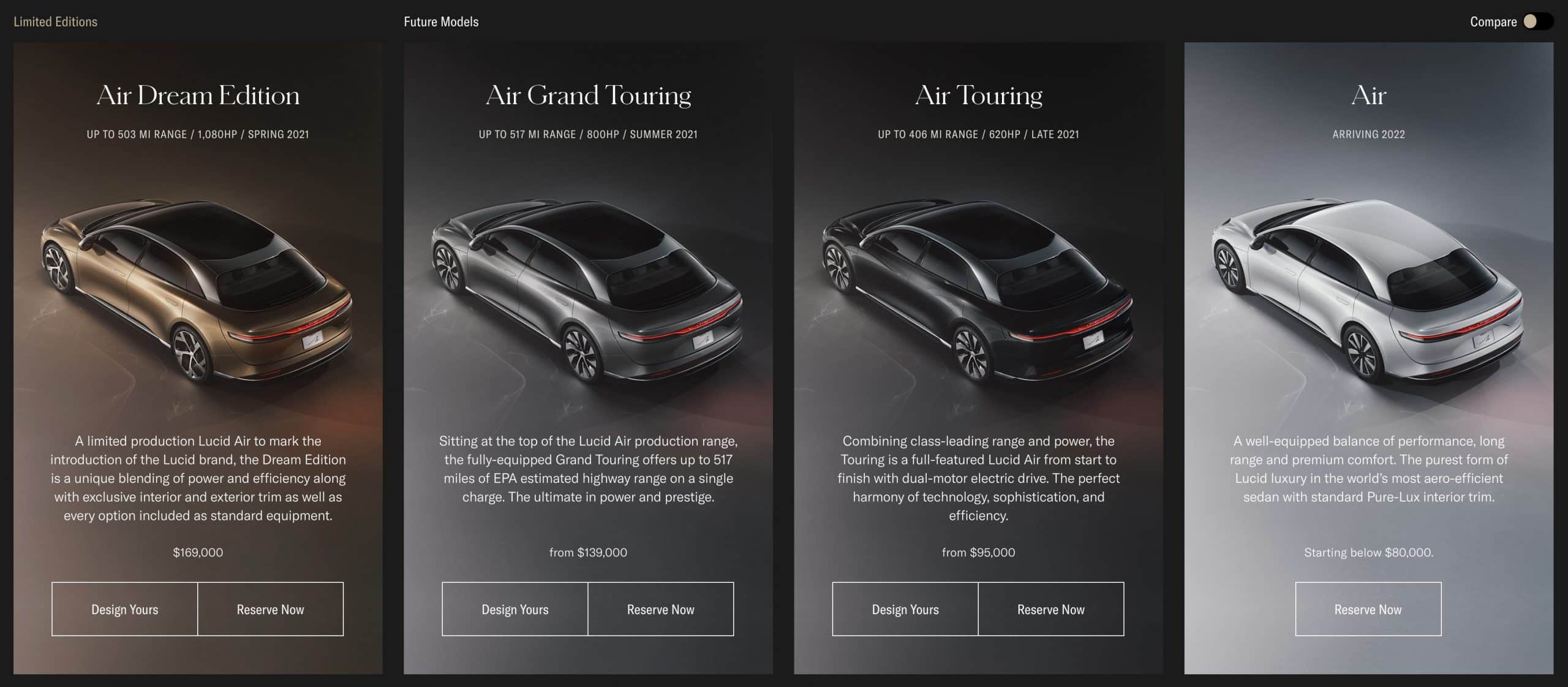 Lucid launches Air electric sedan, unveils design studio and full specs ...