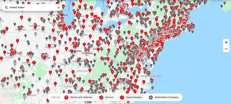 Tesla’s new Supercharger map hints at aggressive expansion for 2021 ...