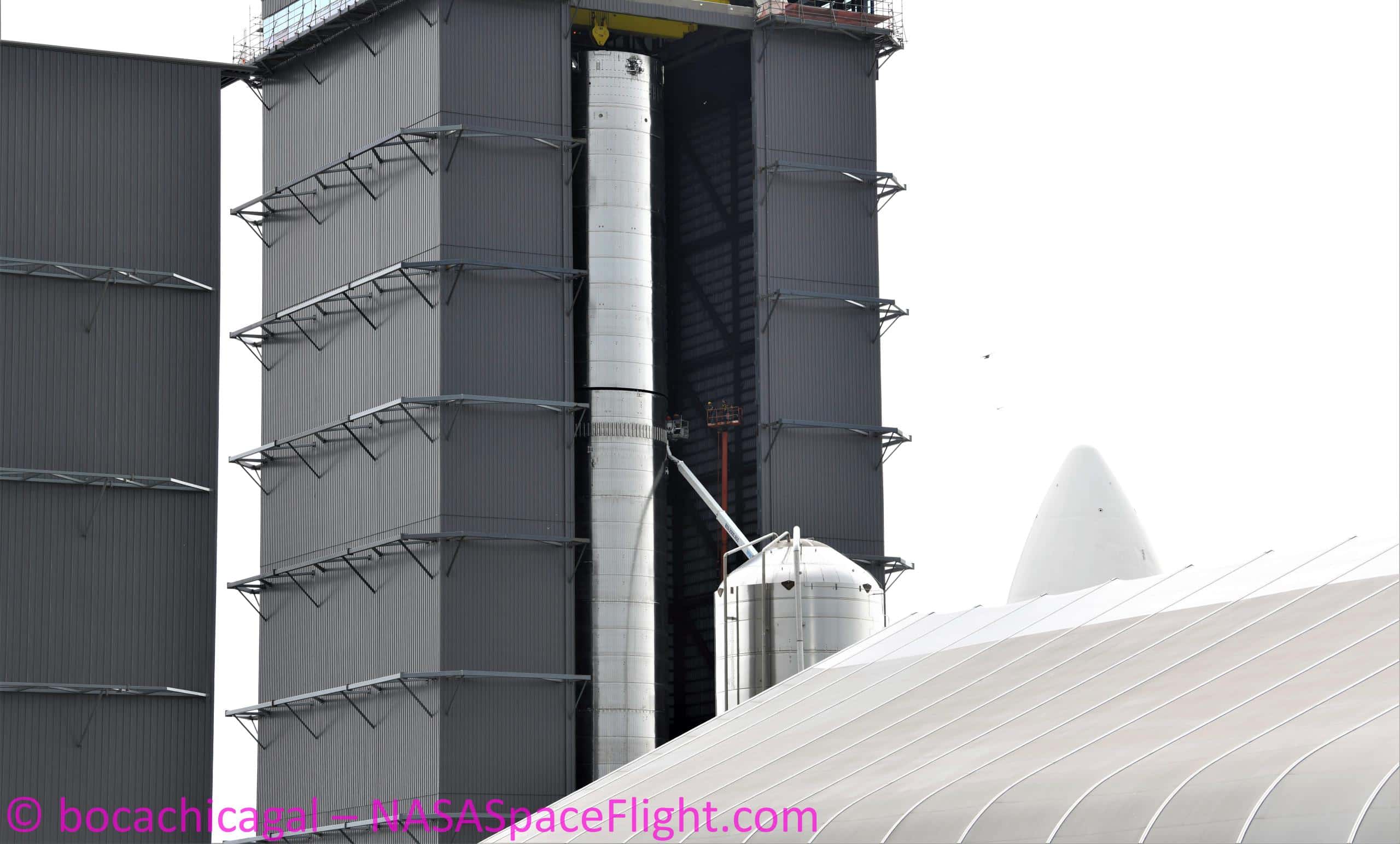SpaceX Super Heavy booster reaches full height as Elon Musk talks orbit ...