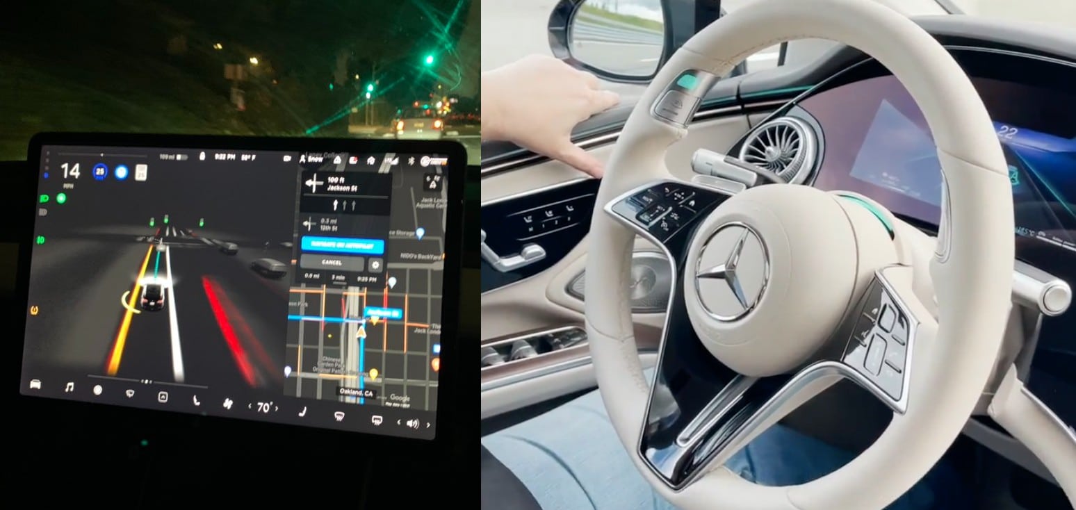 Tesla FSD Beta vs Mercedes-Benz DrivePilot comparison shows big ...