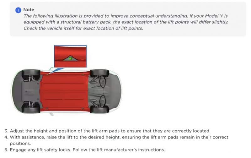 Tesla Model Y structural battery pack referenced in updated Owner’s ...