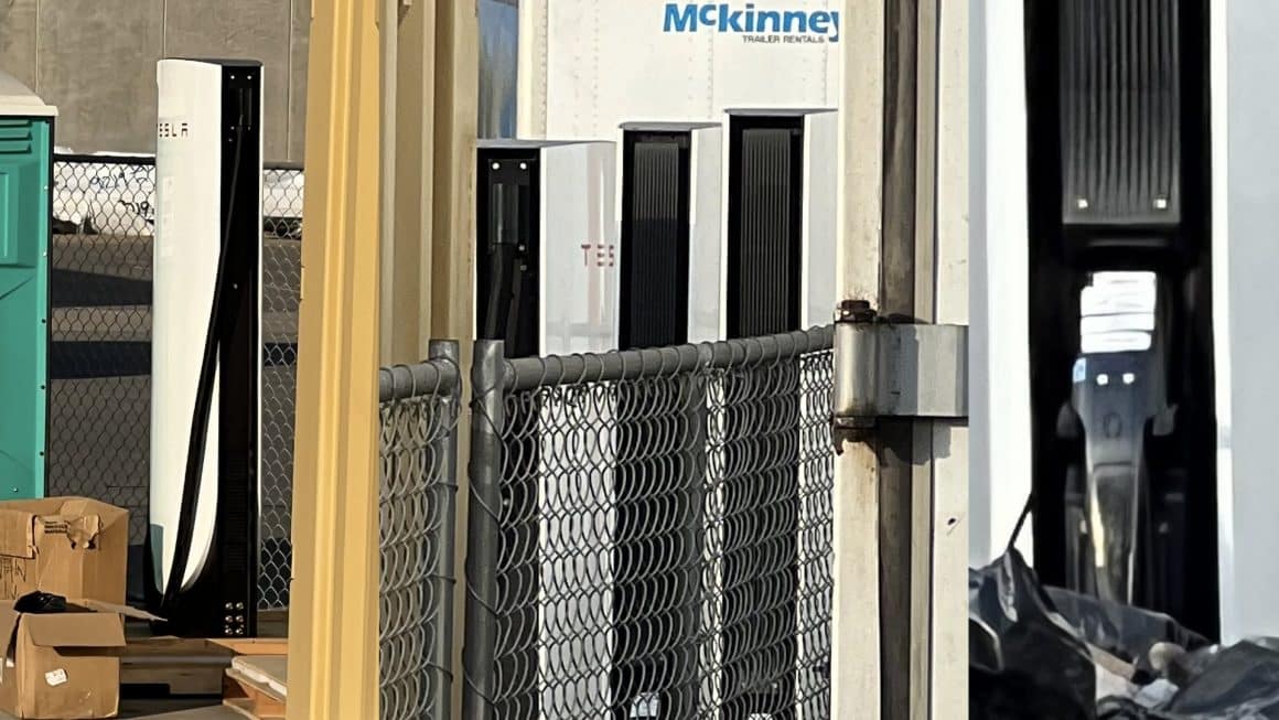 Tesla Semi Megachargers are very sleek–and surprisingly massive ...