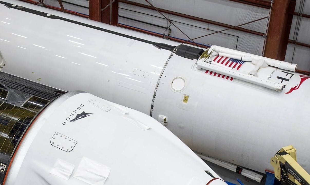 SpaceX Falcon Heavy booster spotted at Kennedy Space Center ...