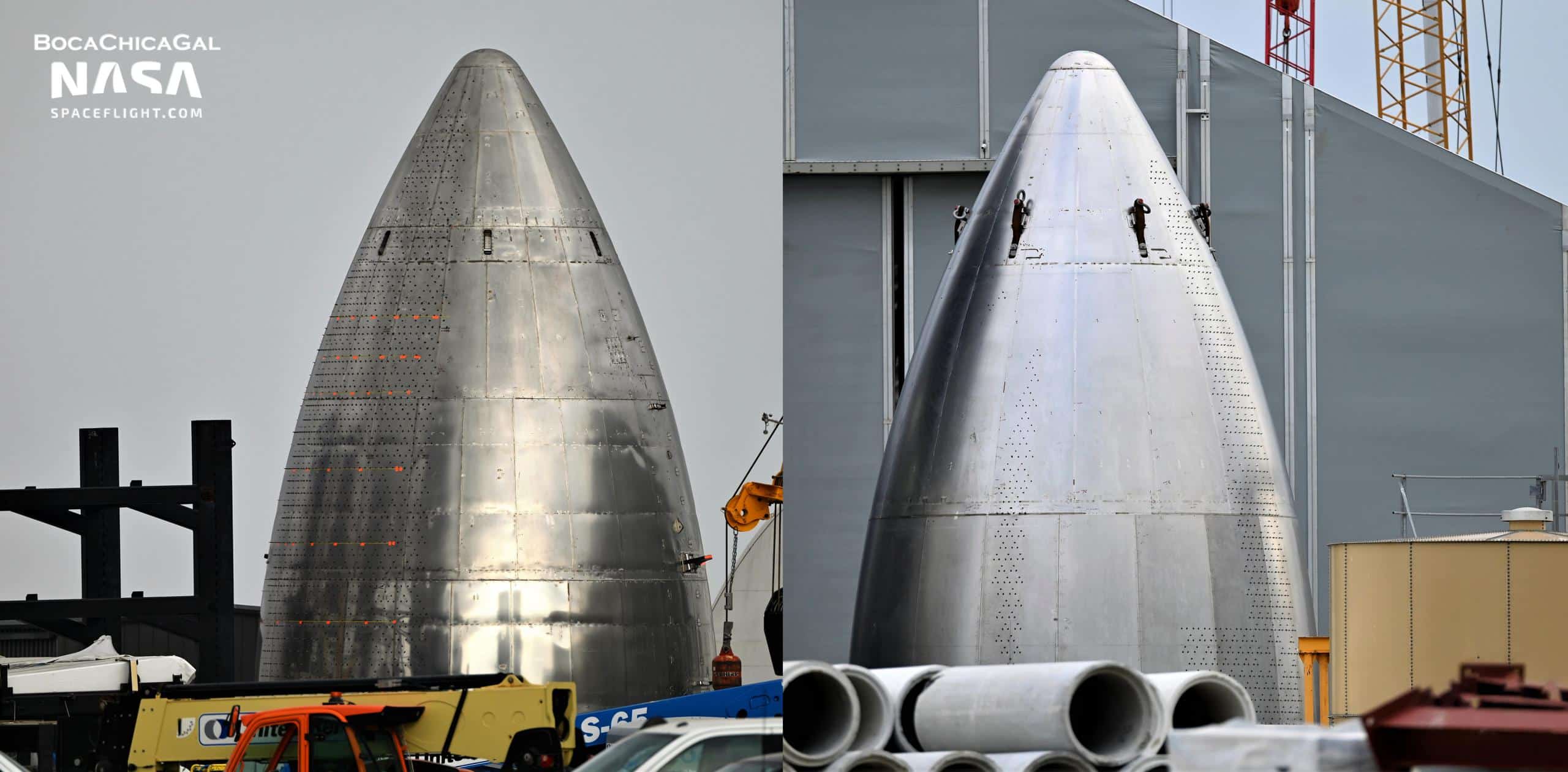 SpaceX upgrading Starship noses and domes for easier assembly ...