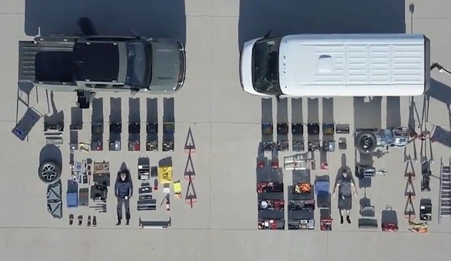 Rivian shows off R1T and EDV service vehicles capable of handling 80% ...
