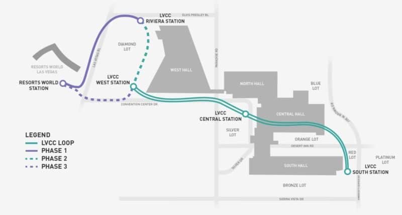 The Boring Company Vegas Loop plans revealed for the Westgate portion ...