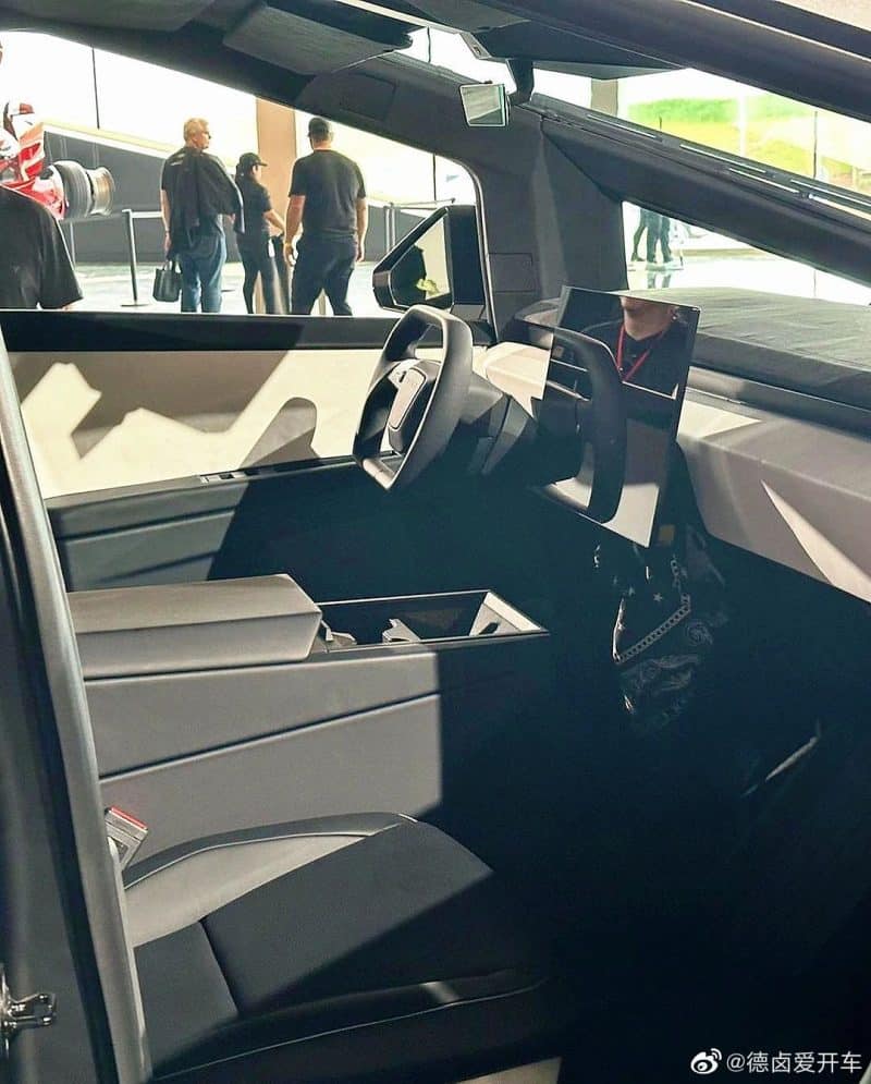 Tesla Cybertruck interior photo shows improved yoke steering, baby ...