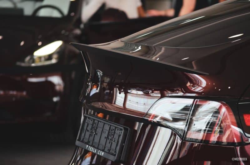Midnight Cherry Red Tesla Model Y Arrives in the Middle East ...