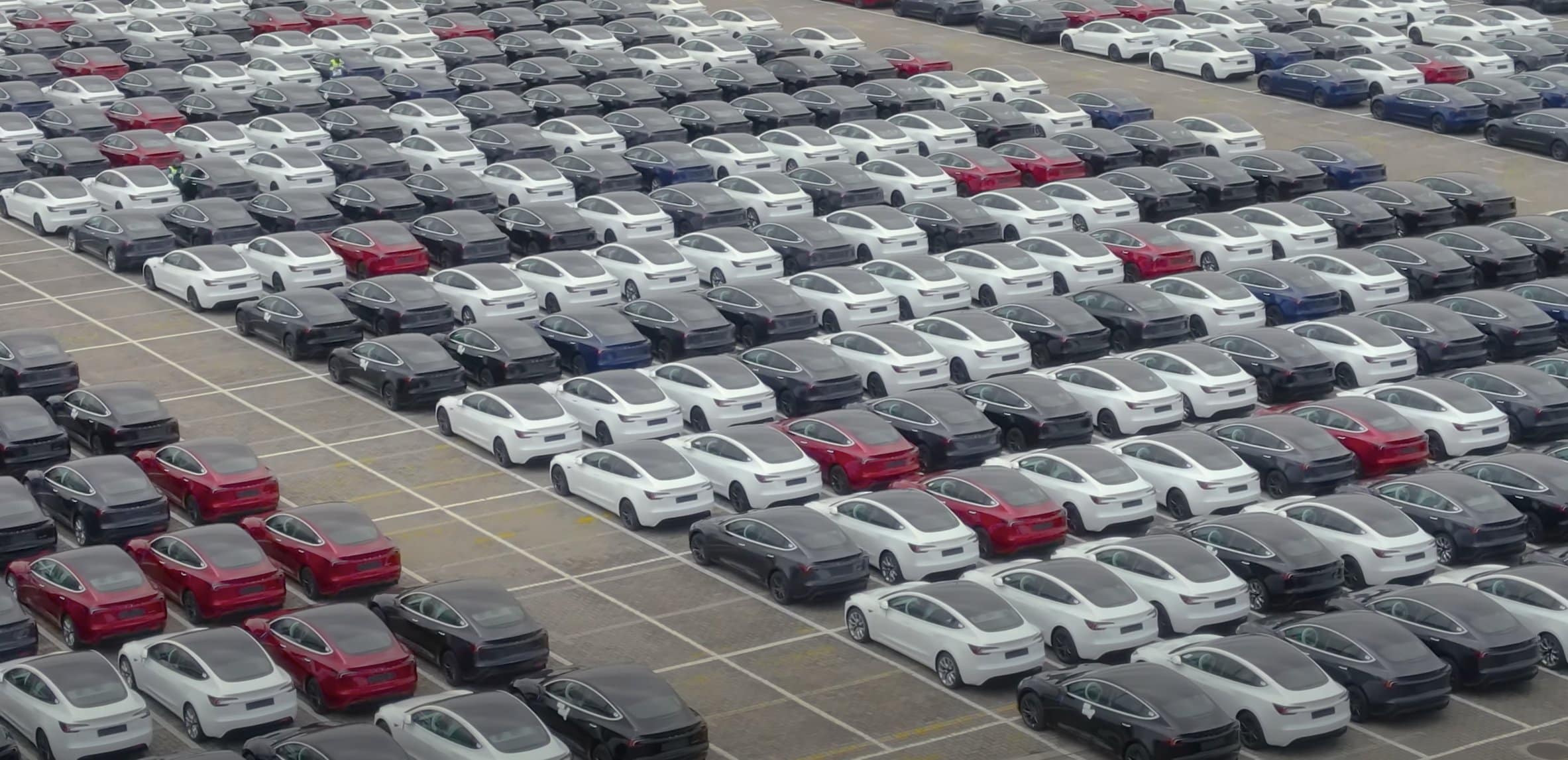 Tesla Shanghai export lot shows Model 3 Highland production ramp is ...