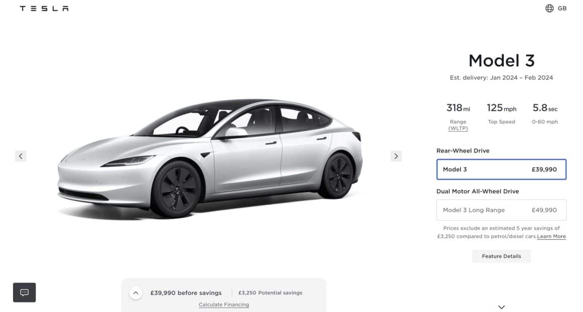 Tesla Model 3 Highland now available in the UK with lower starting ...