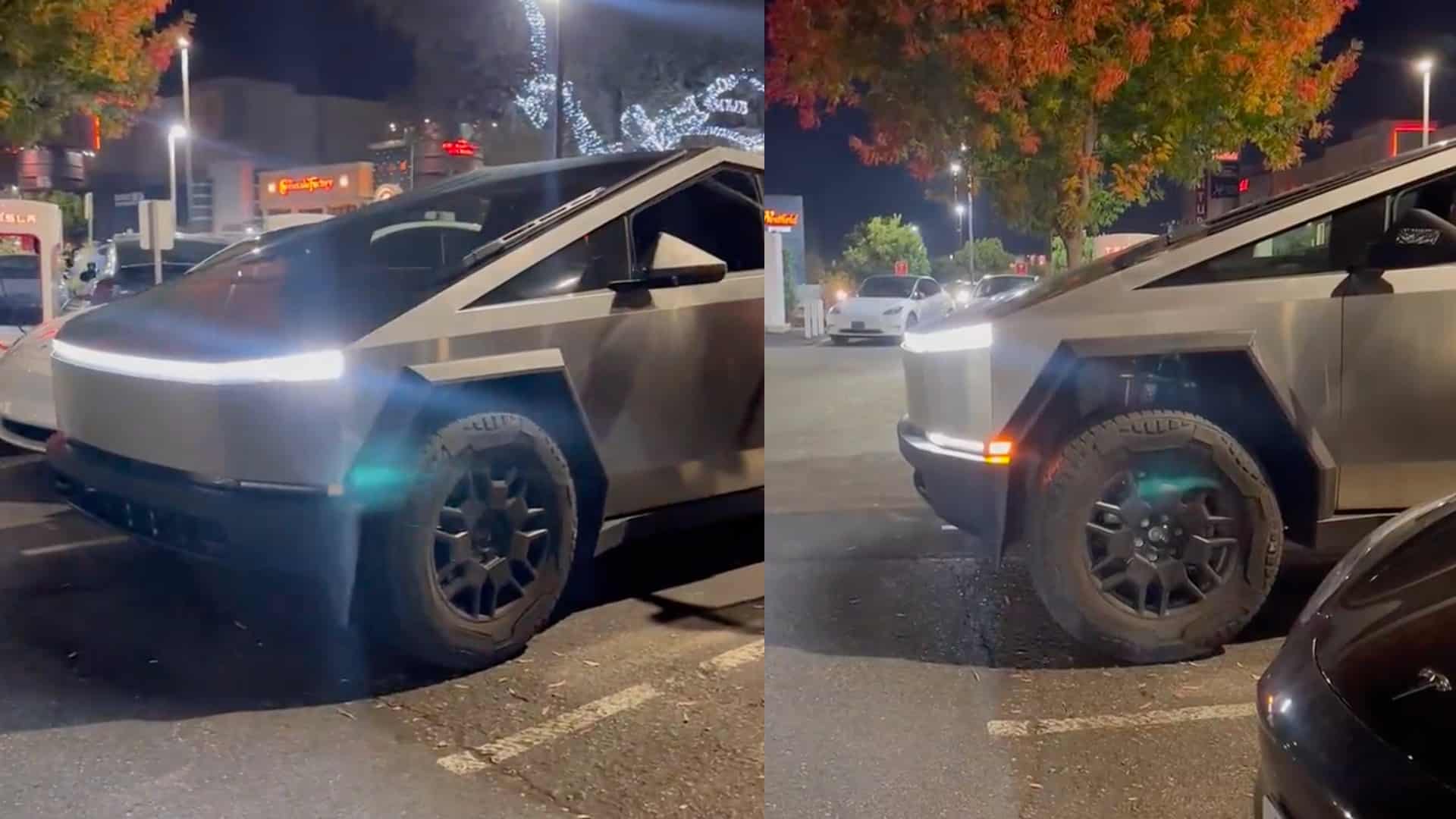 Tesla Cybertruck's Cool "Wake-Up Sequence" Spotted in the Wild ...