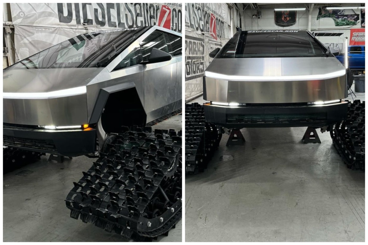 Tesla Cybertruck's Snow Track Mod Revolutionizes Off-Roading ...