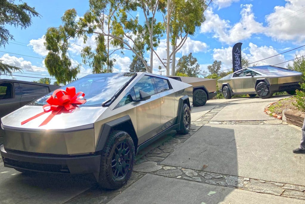 Tesla Provides Red Carpet Delivery for Cybertruck Customer Battling ...