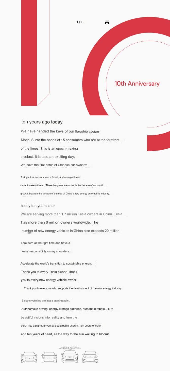 Tesla China marks a decade with 1.7 million customers – ilovetesla.com