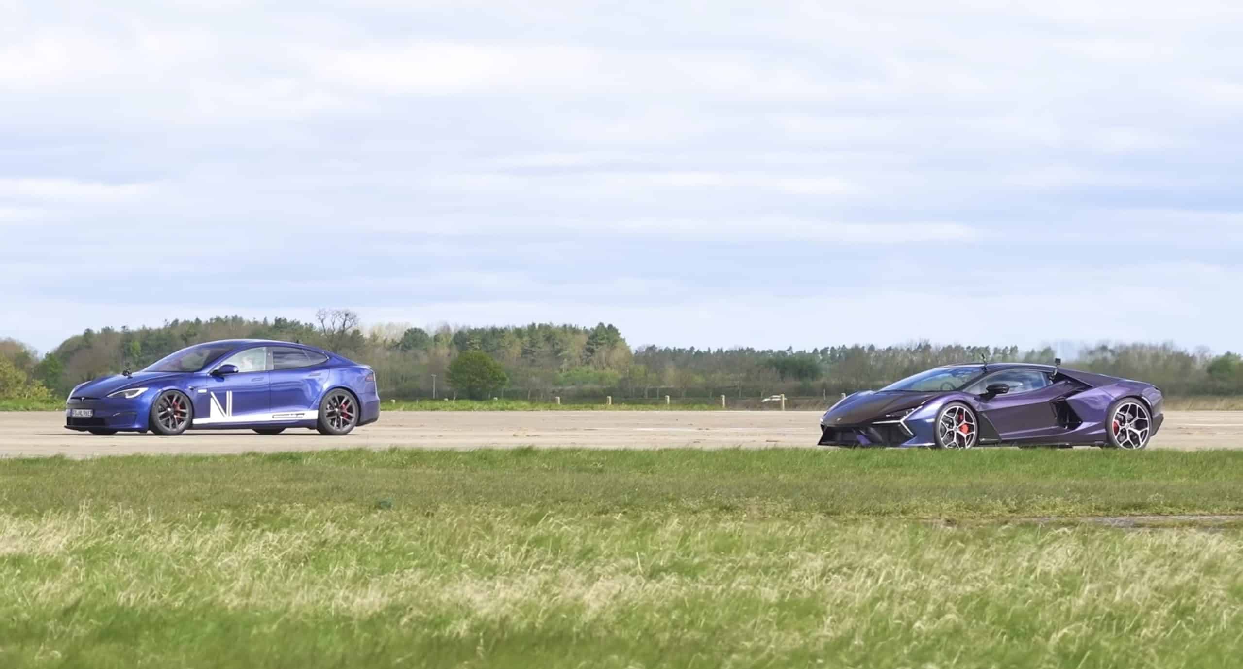 Tesla Model S Plaid vs Lamborghini Revuelto: The Ultimate Drag Race ...