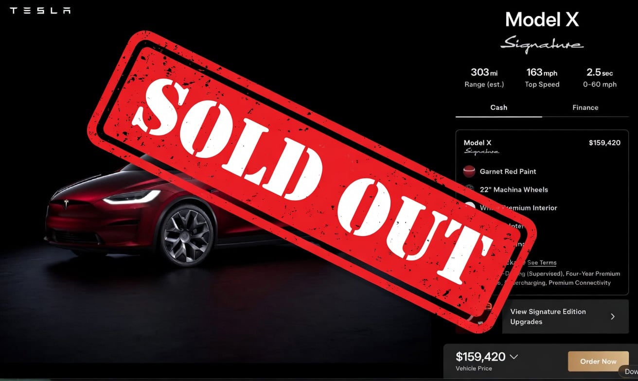 Tesla Model X Signature Edition Sells Out: Farewell to a Luxury EV Icon ...